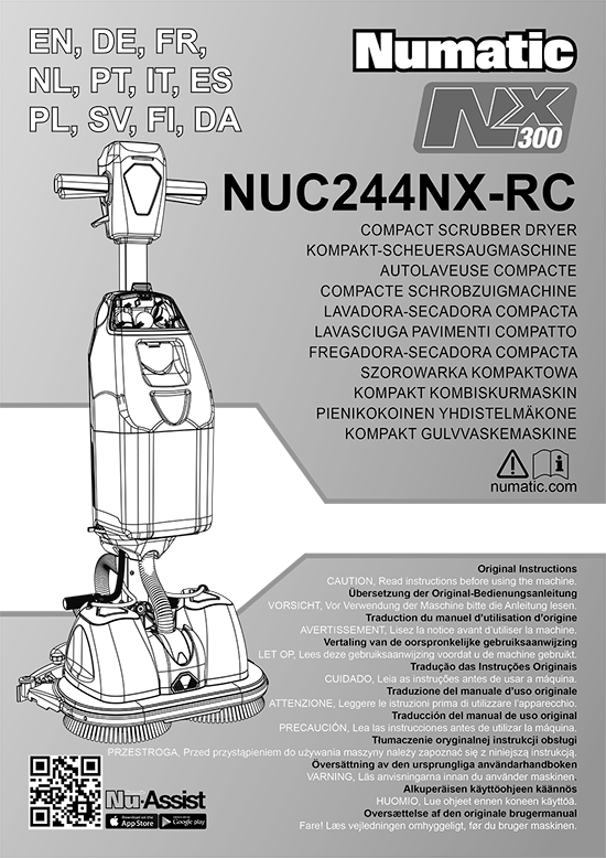 Autolaveuse à batterie TBL4045 - Matériel de nettoyage professionnel ...